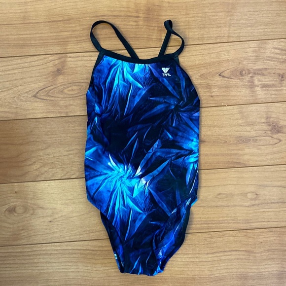 TYR | Swim | Tyr Blue And Black Competition Swimsuit | Poshmark